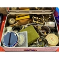 VINTAGE TIN OF COLLECTABLES