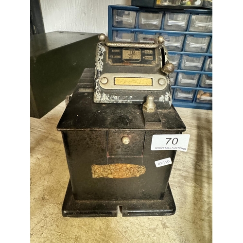 VINTAGE POSTMASTER'S TICKET MACHINE