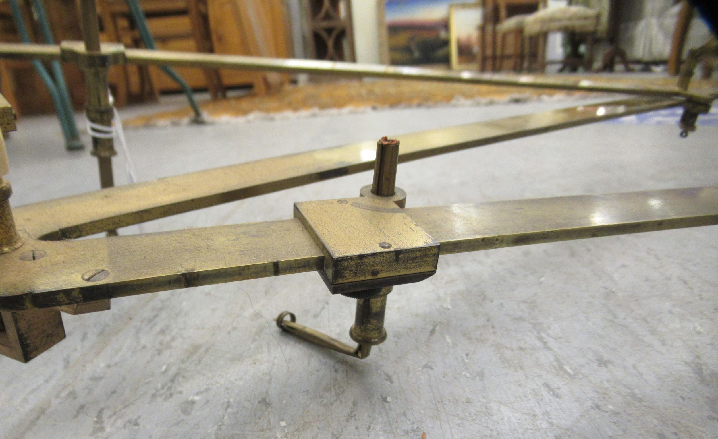 A late 19thC Troughton & Simms, London, lacquered brass pantograph with ...