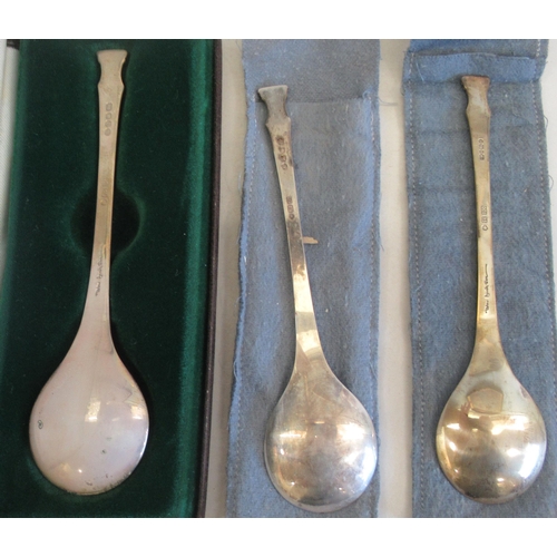 Silver and white metal collectors spoons: to include examples by Peter ...