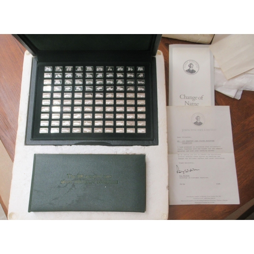 A John Pinchers Limited 'The 100 Greatest Cars Miniature Silver Ingot ...