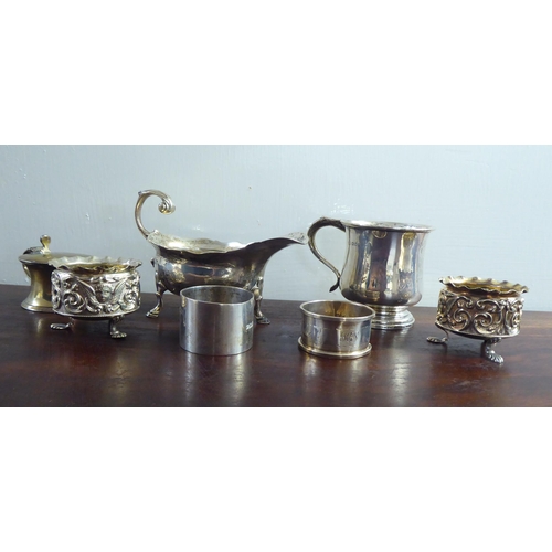 Silver collectables: to include mainly tableware mixed marks