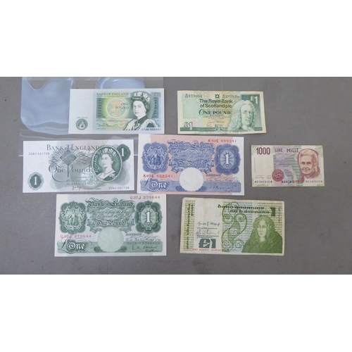 Banknotes, some replicas: to include British £10