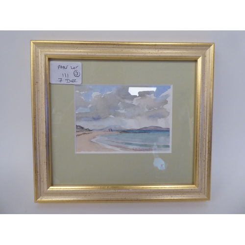 Sheila Macleod Robertson - three British coastal views, viz. Isle of ...