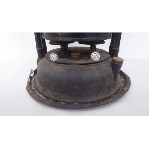 A vintage Wright & Butler of Birmingham cast black painted metal ...