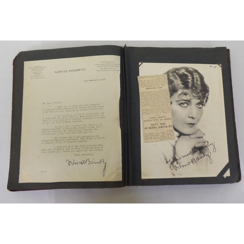 1920s film star photographs, some bearing signatures
