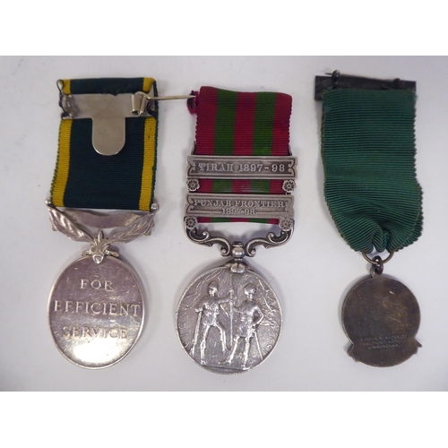 Various medals and medallions: to include a TA Efficient Service medal ...