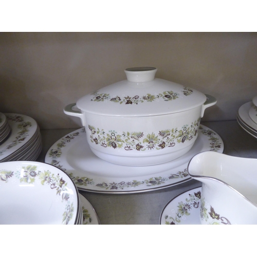 Royal Doulton translucent china Vanity Fair pattern tableware