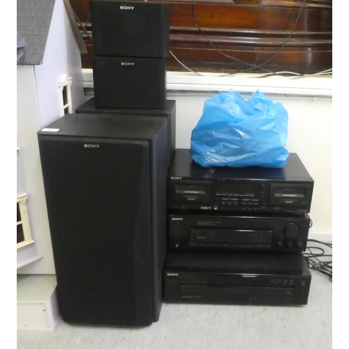 Sony stacking stereo equipment and two pair of speakers