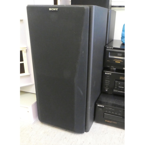 Sony stacking stereo equipment and two pair of speakers