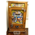 A vintage penny-in-the-slot, mechanical 'Playball' bagatelle machine ...