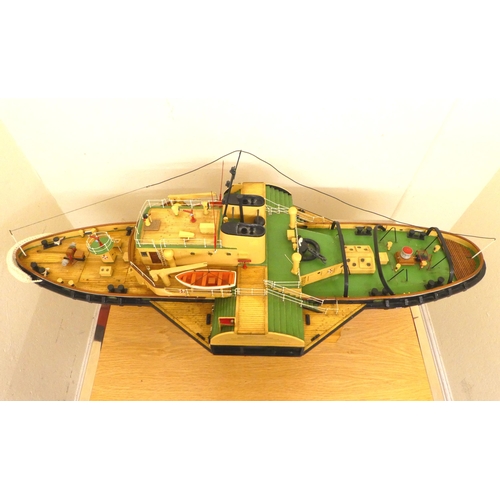 A scratch built and painted 0.25-1 scale model 'Director Class Paddle ...