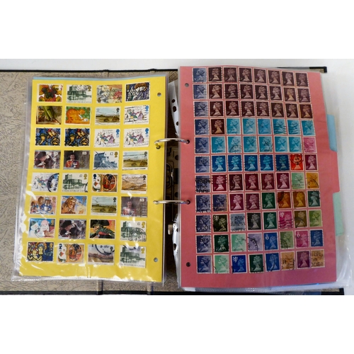 Two uncollated stamp albums of mainly used British, European, Indian ...