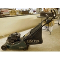 A Hayter Harrier 41 petrol driven 16"dia rotary lawnmower with a grass box