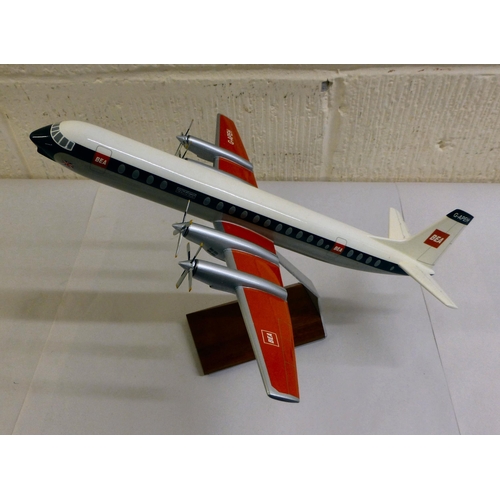 An Executive desktop display model of a BEA G-APEH aircraft-on-stand ...