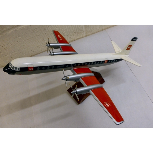 An Executive desktop display model of a BEA G-APEH aircraft-on-stand ...
