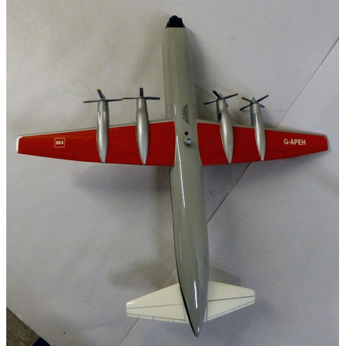 An Executive desktop display model of a BEA G-APEH aircraft-on-stand ...