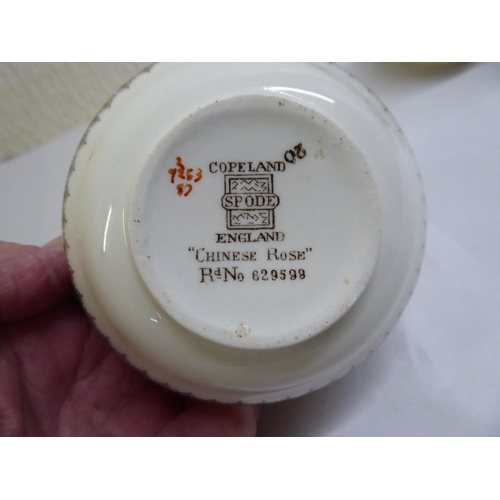 Variously patterned china teaware: to include examples by Copeland ...