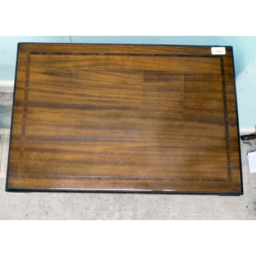 An Edwardian satinwood and mahogany inlaid card table, the rotating ...