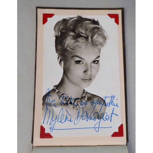 An autograph album: to include entries by Danny Kaye, Orson Wells, Noel ...