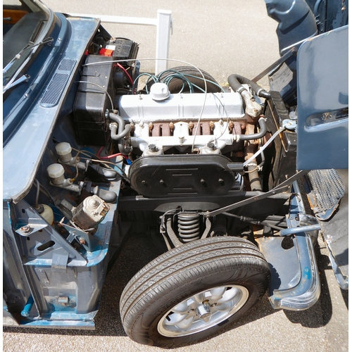 A 1966 Triumph Vitesse two door salon motorcar in blue/grey livery ...