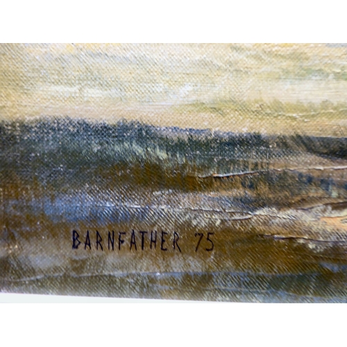 Michael D Barnfather - 'Spring at Skenfrith' a rural scene with ...