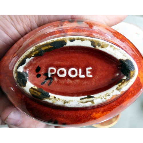 Decorative items: to include four Goebel china figures all approx. 4"h