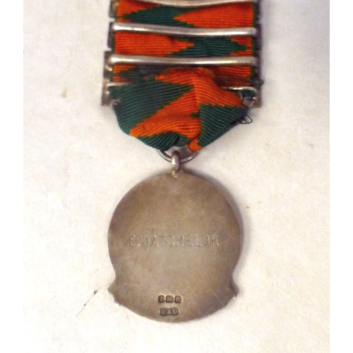 Medals and awards: to include a silver National Safety First medal