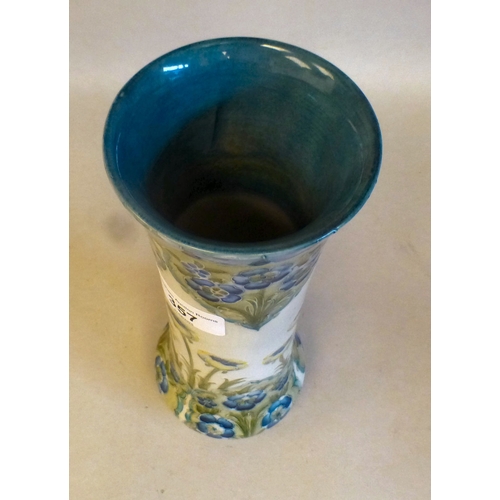 A Moorcroft MacIntyre pottery Rosies and Poppies pattern vase of ...