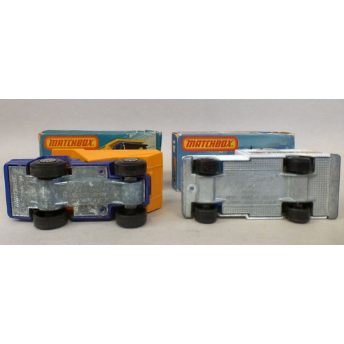 A set of eight Matchbox Mini 75 Superfast series diecast model vehicles ...