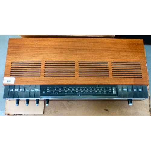 A teak cased B&O Beomaster 1000 receiver; a Beogram 1000 turntable; and ...