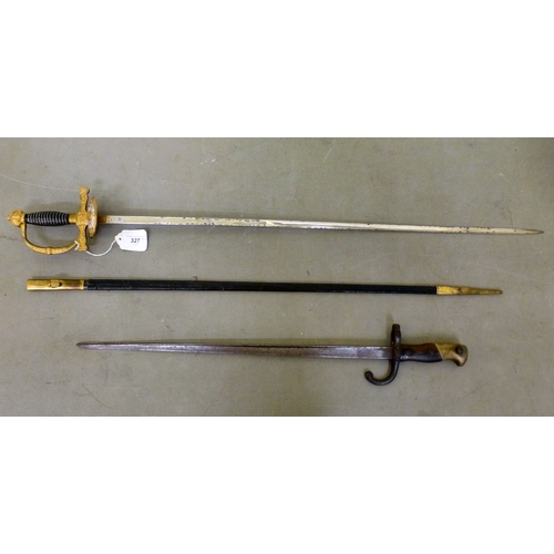 A 1930s/40s Spanish Diplomat's ceremonial sword with a wire bound hilt ...