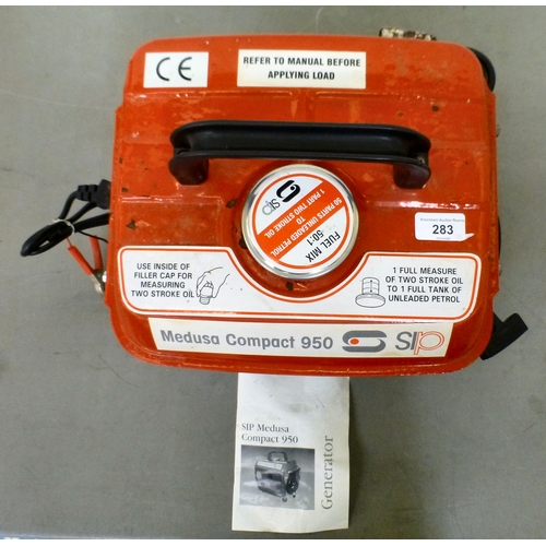 A Medusa compact 950 petrol driven generator