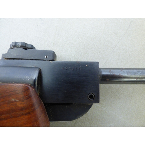 A Webley Vulcan 0.22 calibre air rifle