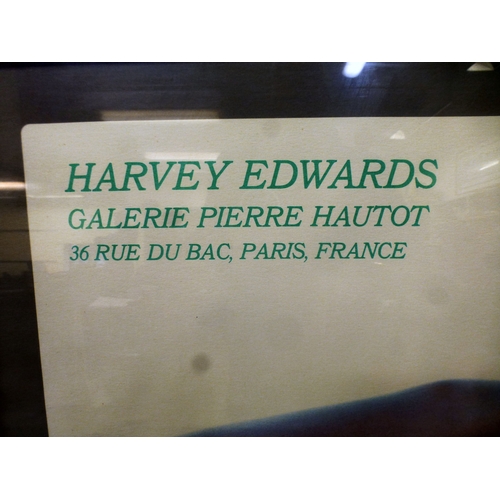 A Harvey Edwards gallery poster 22" x 35" framed