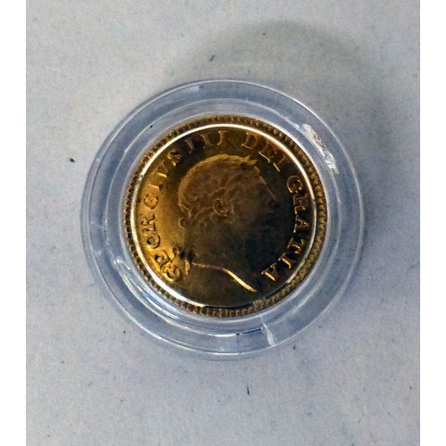 A George III 1806 one third guinea gold coin (approx. 2.8grms)