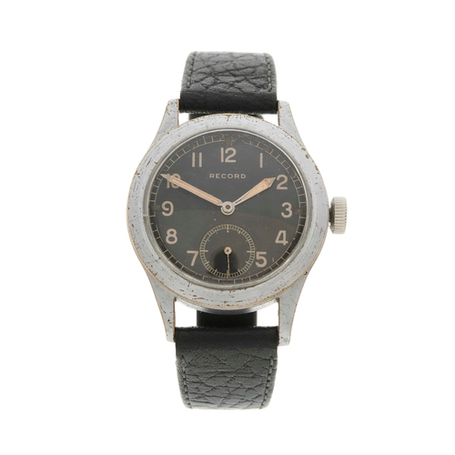 Record, a military issue nickel plated The Dirty Dozen wrist watch ...