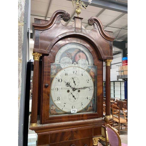 William Nicholas, Birmingham, a 19th Century mahogany strung longcase ...