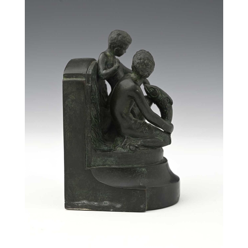 Frederick C Hibbard for A C Rehberger, an Art Deco patinated art metal ...