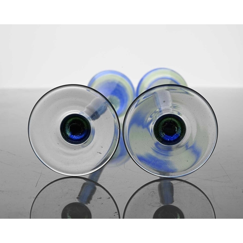 Helena Gibson, a pair of Swedish studio glass Snaps glasses, the ...