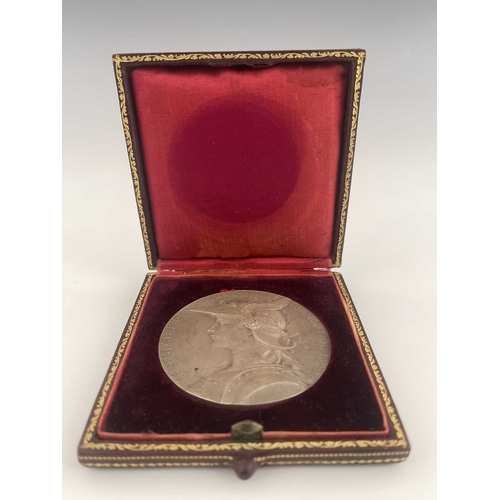 Louis-Oscar Roty (French, 1846 1911), a silver Centenary of the Bank of ...