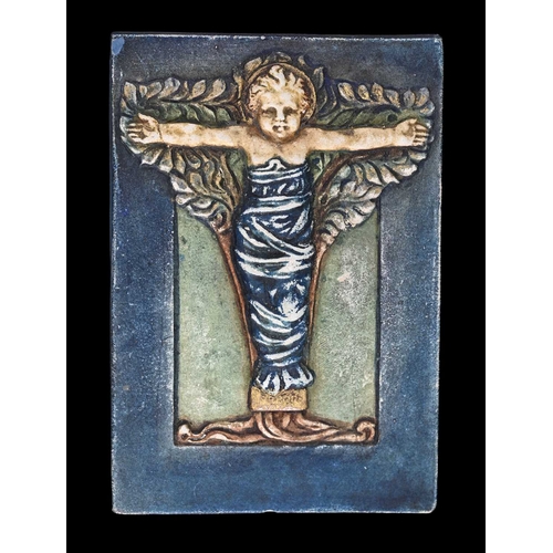 Mary Watts for Compton Potters Art Guild, a relief moulded plaque ...