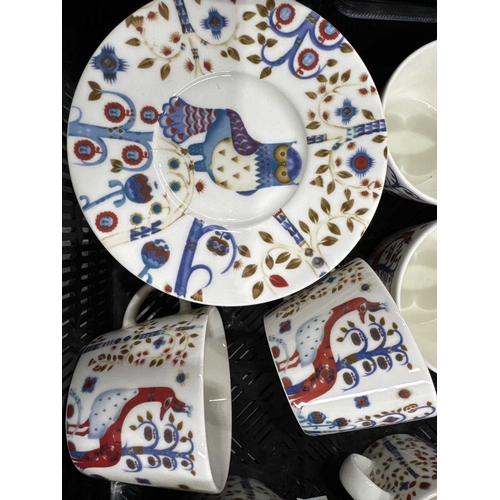 A quantity of Taika pattern tea and dinnerware by Iitala, to include ...
