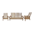 A late 20th century Ercol gold label three piece suite, Saville model ...