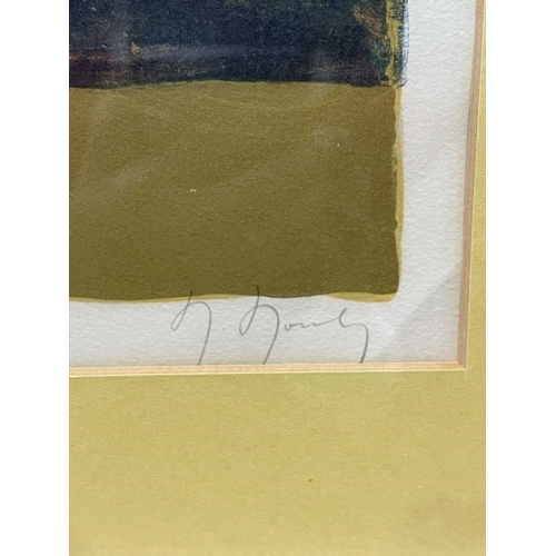 M. Gillison, abstracted watercolour on paper, signed and dated 1961 l.r ...