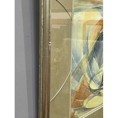 M. Gillison, abstracted watercolour on paper, signed and dated 1961 l.r ...