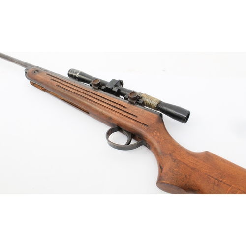 A BSA .177 air rifle (22119) with telescopic sight, 18" barrel and 13 3 ...