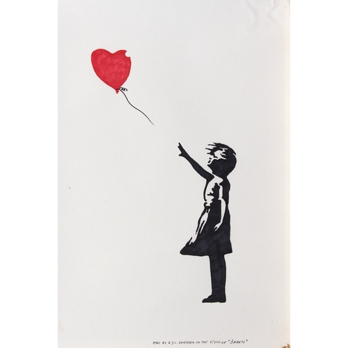 Robert Driessen (Dutch, well known art forger) in the manner of Banksy ...