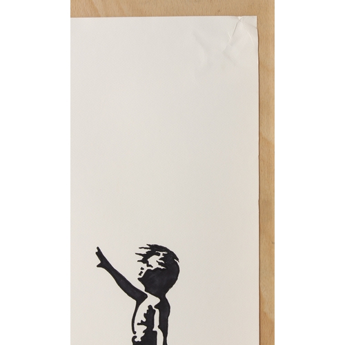 Robert Driessen (Dutch, well known art forger) in the manner of Banksy ...