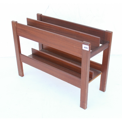 Guy Rogers for Heals: a retro 1960s teak Canterbury or magazine rack ...